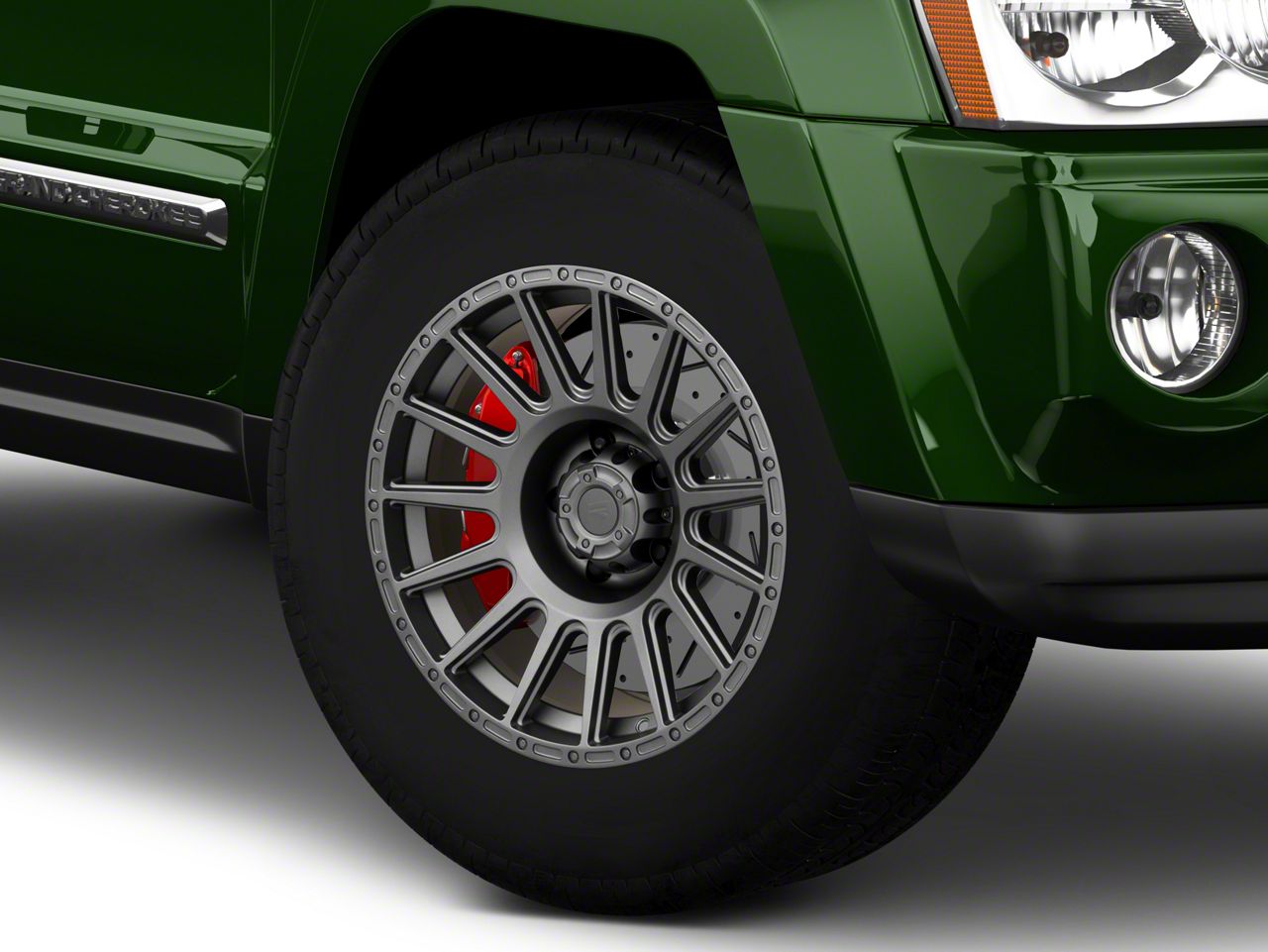 Rovos Wheels Jeep Grand Cherokee Bara Charcoal Wheel; 17x9 J176629 (05 ...