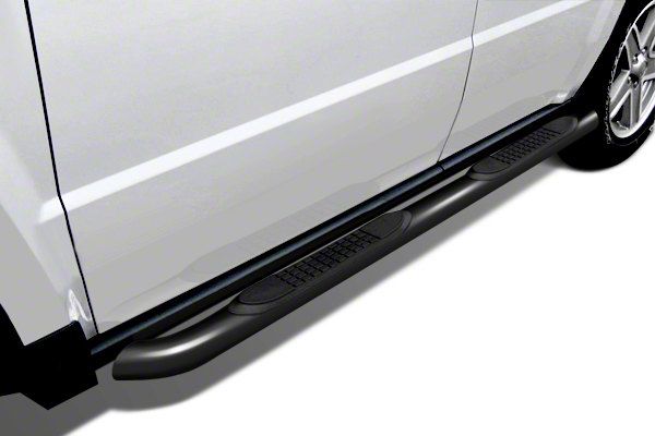 Jeep Grand Cherokee 3-Inch Round Side Step Bars; Black (11-21 Jeep Grand Cherokee WK2, Excluding ...