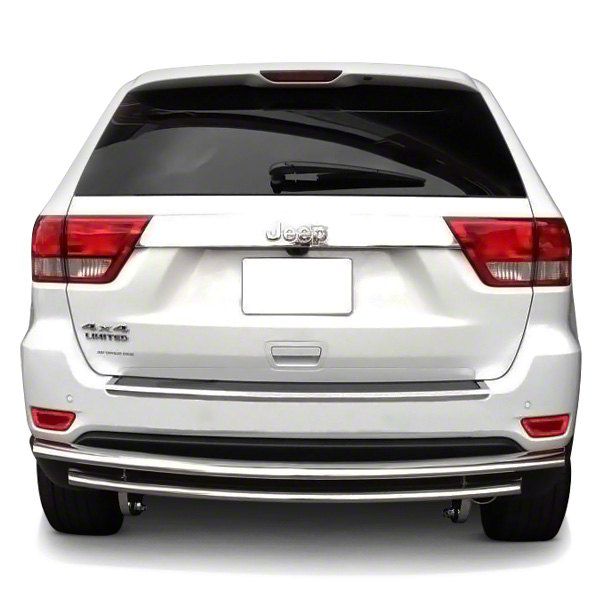 Jeep Grand Cherokee Rear Bumper Guard; Double Layer; Stainless Steel ...