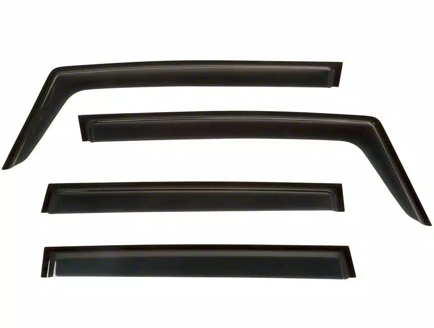 Rugged Ridge Jeep Renegade Front and Rear Window Visors; Matte Black ...