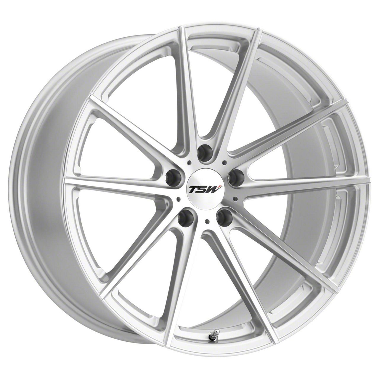 TSW Mach-E Bathurst Gloss Silver Wheel; 19x8 1980BAT405108S72 (21-22 ...