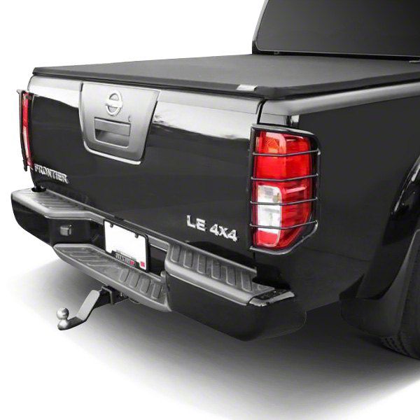 Frontier Tail Light Guards; Black (05-21 Frontier) - Free Shipping