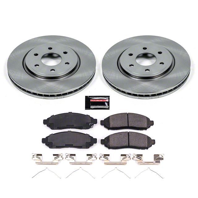 PowerStop Frontier OE Replacement 6-Lug Brake Rotor and Pad Kit; Front ...