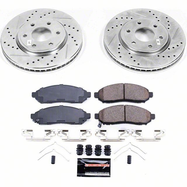 PowerStop Frontier Z23 Evolution Sport 6-Lug Brake Rotor and Pad Kit ...