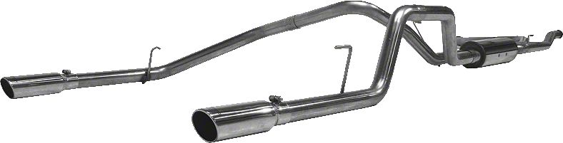 MBRP Titan Armor Plus Dual Exhaust System with Polished Tips; Rear Exit ...