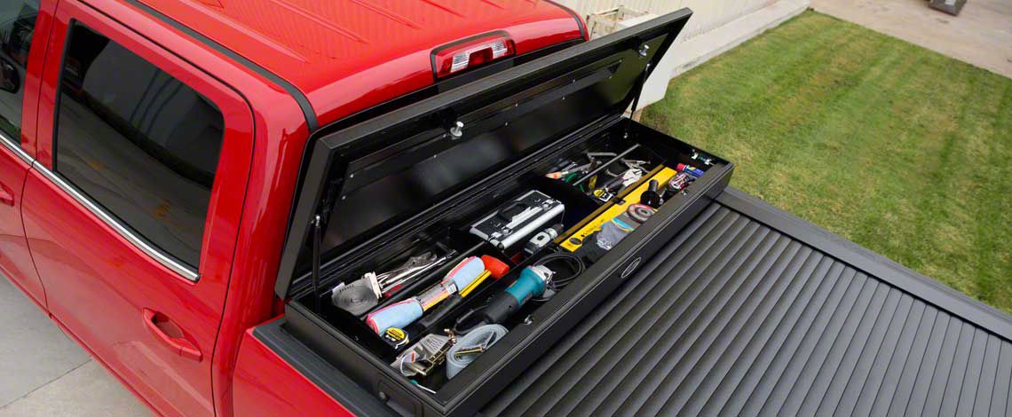 Titan American Work Tool Box Hard Retractable Tonneau Cover (04-15 ...
