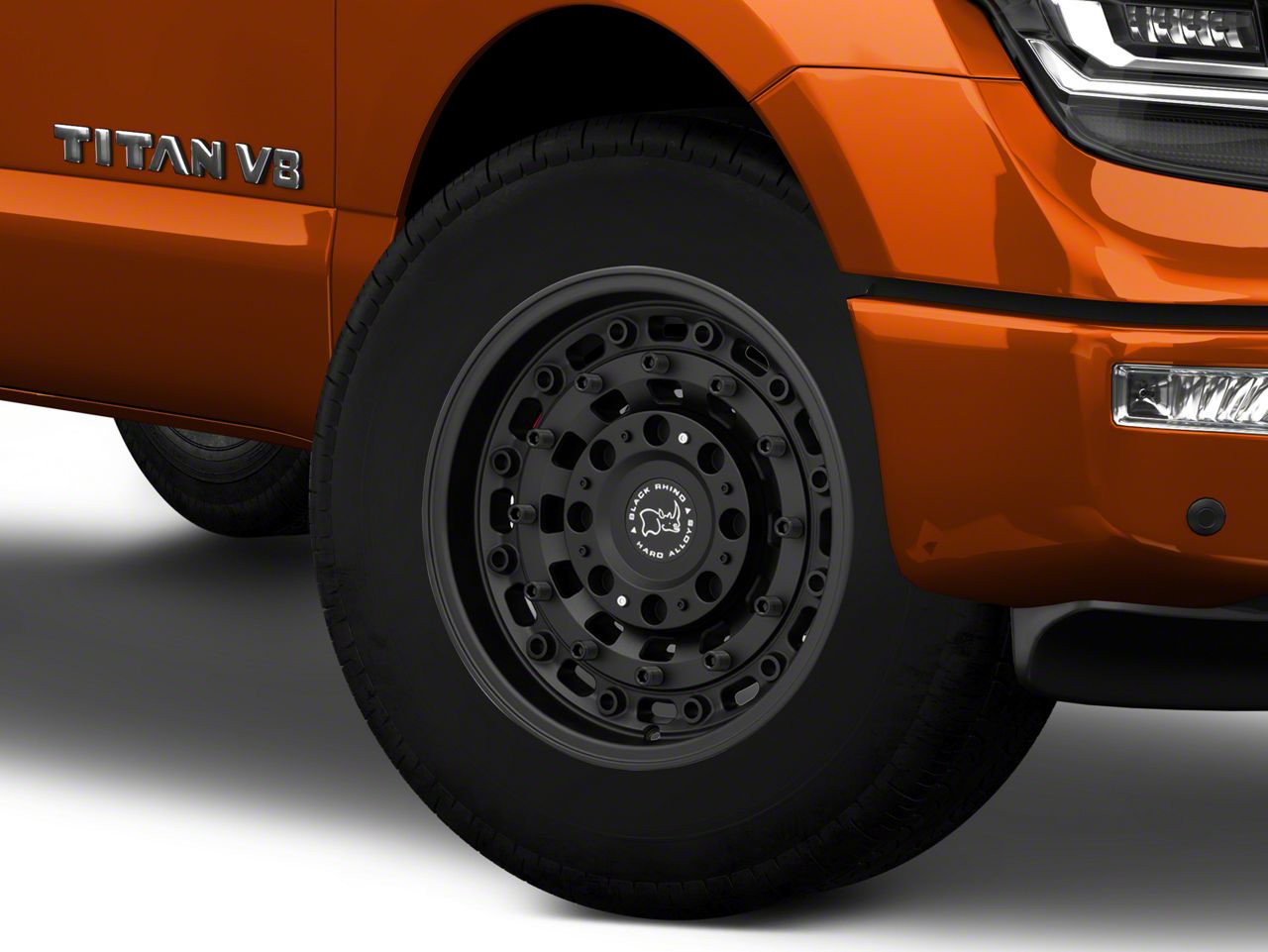 Black Rhino Titan Arsenal Textured Matte Black 6-Lug Wheel; 18x9.5 ...