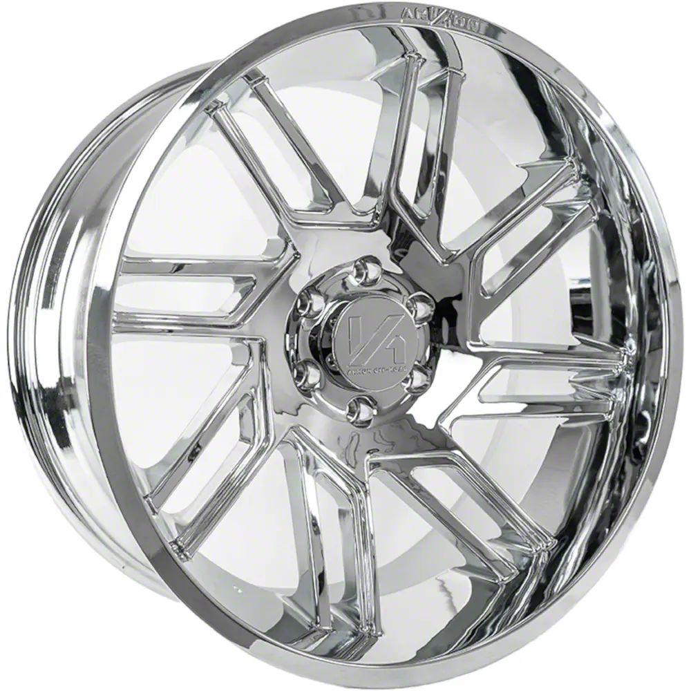 Arkon Off-Road Titan DaVinci Chrome 6-Lug 4-Wheel Kit; 22x10; -25mm ...