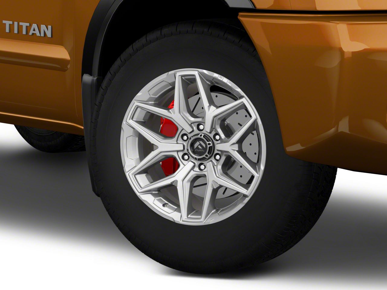 Fuel Wheels Titan Flux Platinum 6-Lug Wheel; 20x9; 20mm Offset ...
