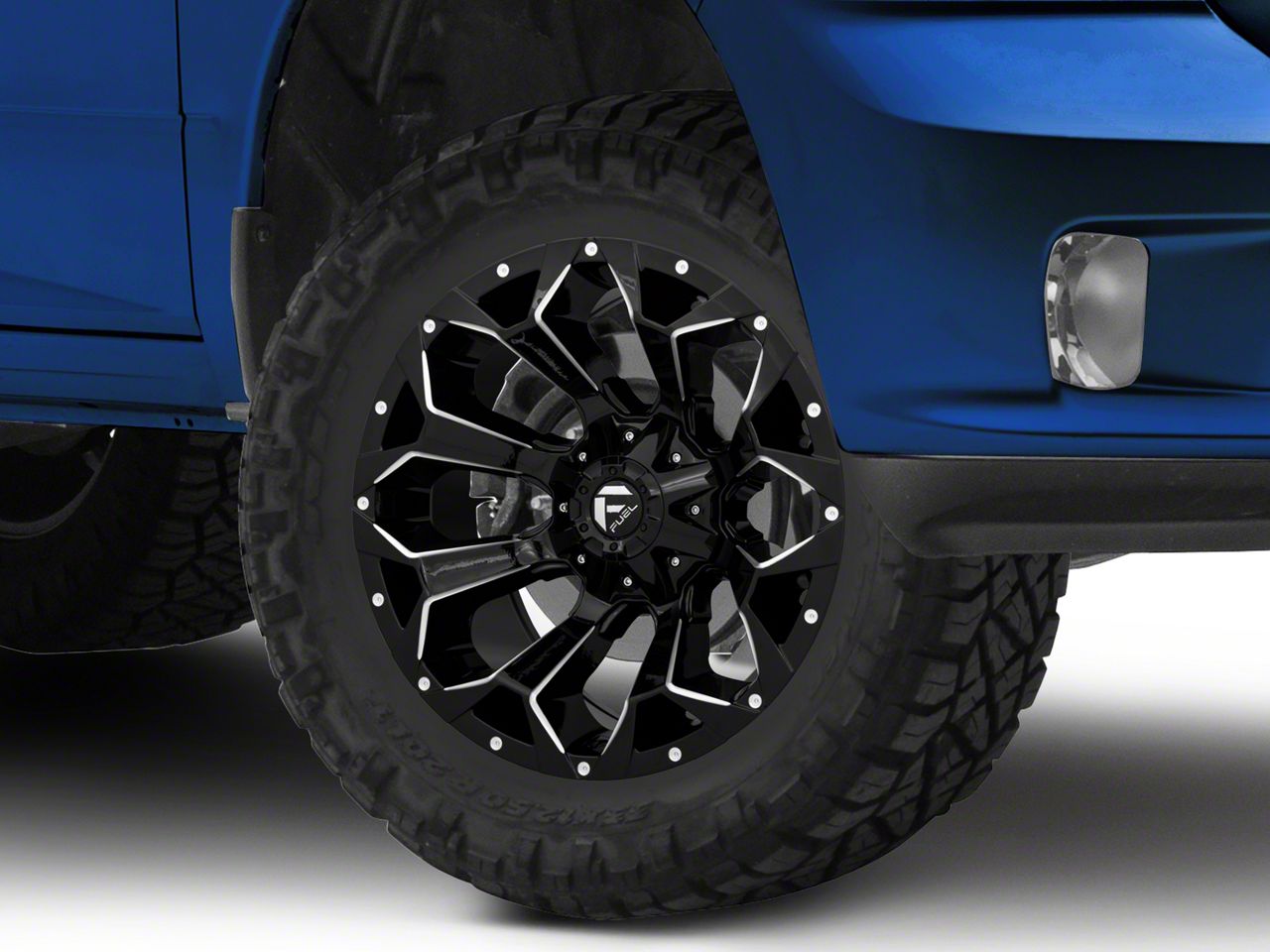 Fuel Wheels RAM Assault Gloss Black Milled 5-Lug Wheel - 20x10; -18mm ...