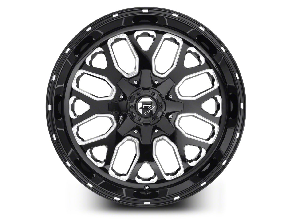 Fuel Wheels RAM Titan Gloss Black Milled 5-Lug Wheel - 20x10; -18mm ...