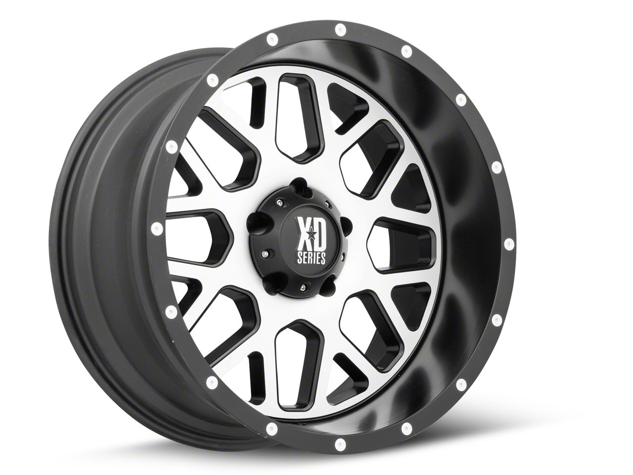 XD Tundra Grenade Satin Black Machined 5-Lug Wheel; 20x9; 0mm Offset ...