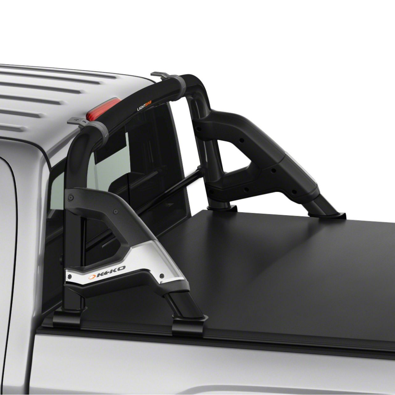 RAM 1500 K3 Light Roll Bar; Black (16-18 RAM 1500 w/o RAM Box)