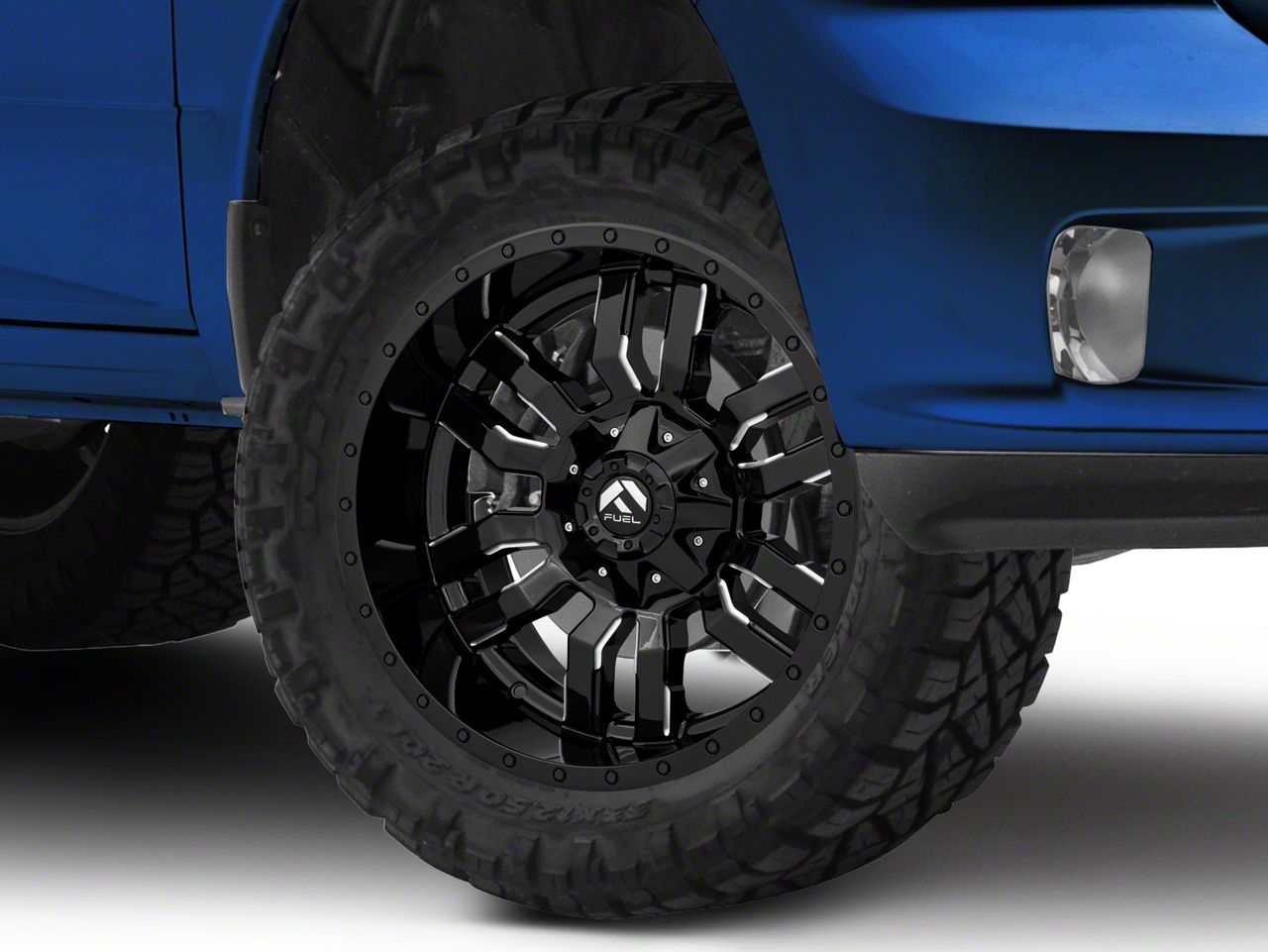 Fuel Wheels RAM Sledge Gloss Black Milled 5-Lug Wheel - 20x10; -18mm ...