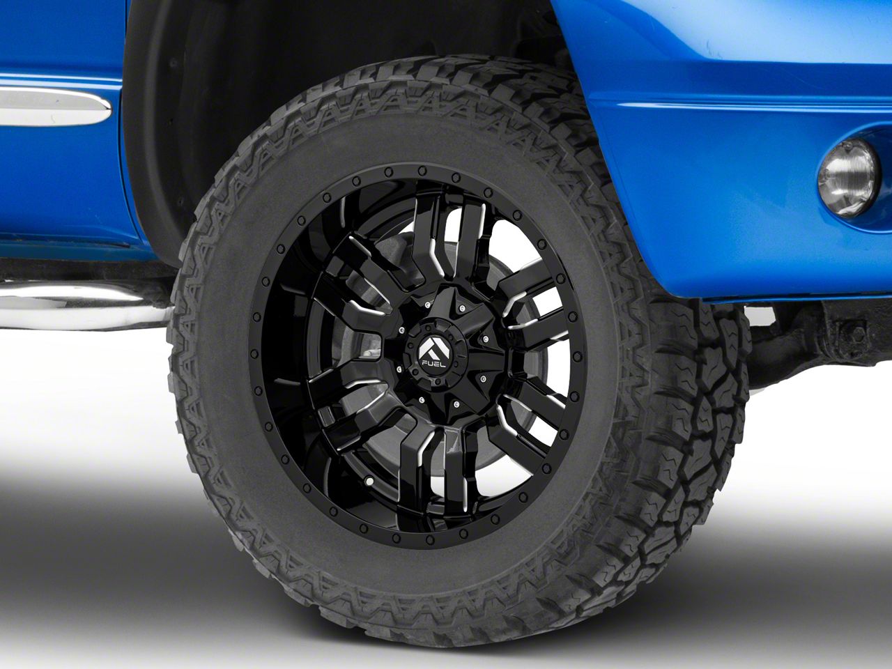 Fuel Wheels RAM Sledge Gloss Black Milled 5-Lug Wheel - 20x10; -18mm ...