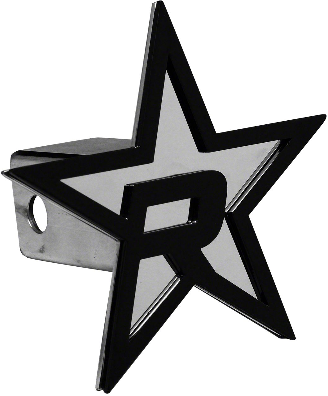 RBP RAM 1500 Star Hitch Cover; Chrome/Black RBP-8501-RX3 (Universal ...