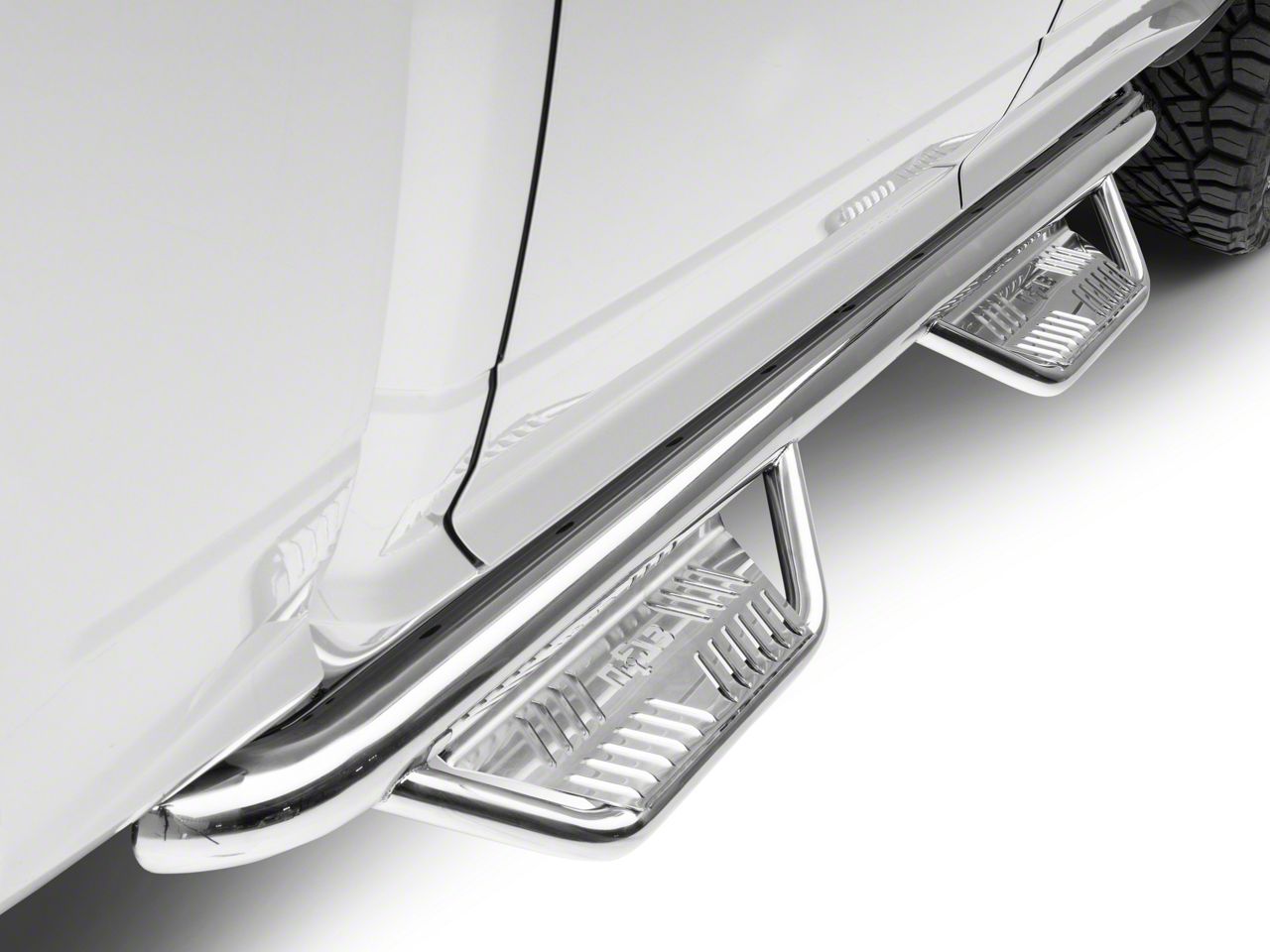 N-Fab RAM Cab Length Podium Nerf Side Step Bars - Polished Stainless ...