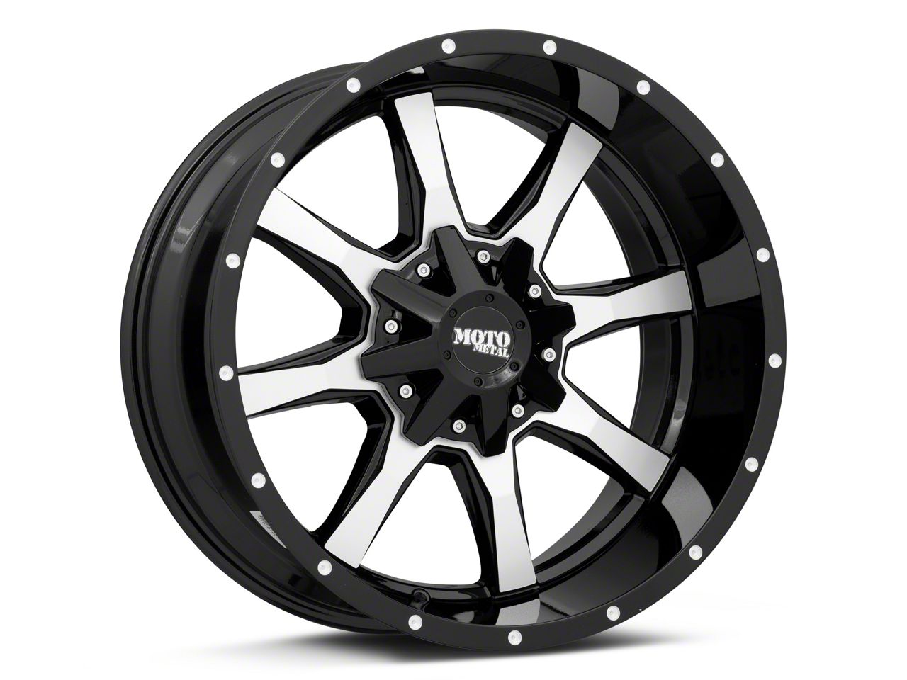 Moto Metal Yukon MO970 Gloss Black Machined 6-Lug Wheel; 20x12; -44mm ...