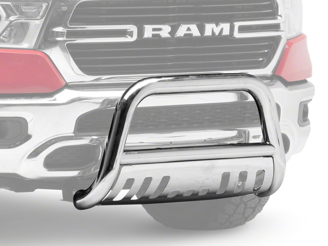 RAM 1500 3-Inch Bull Bar; Chrome (19-22 RAM 1500, Excluding Rebel & TRX ...