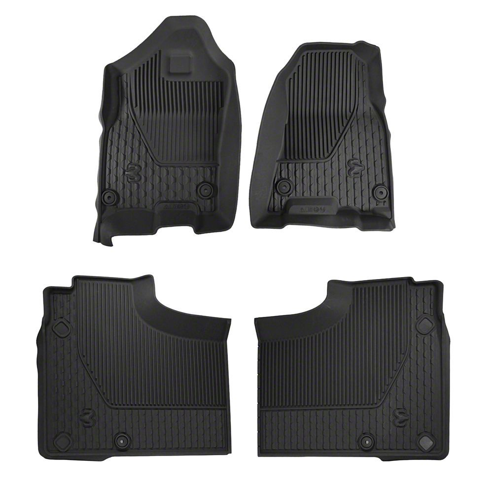 Mopar RAM 1500 Slush All-Weather Front and Rear Floor Mats with RAM ...