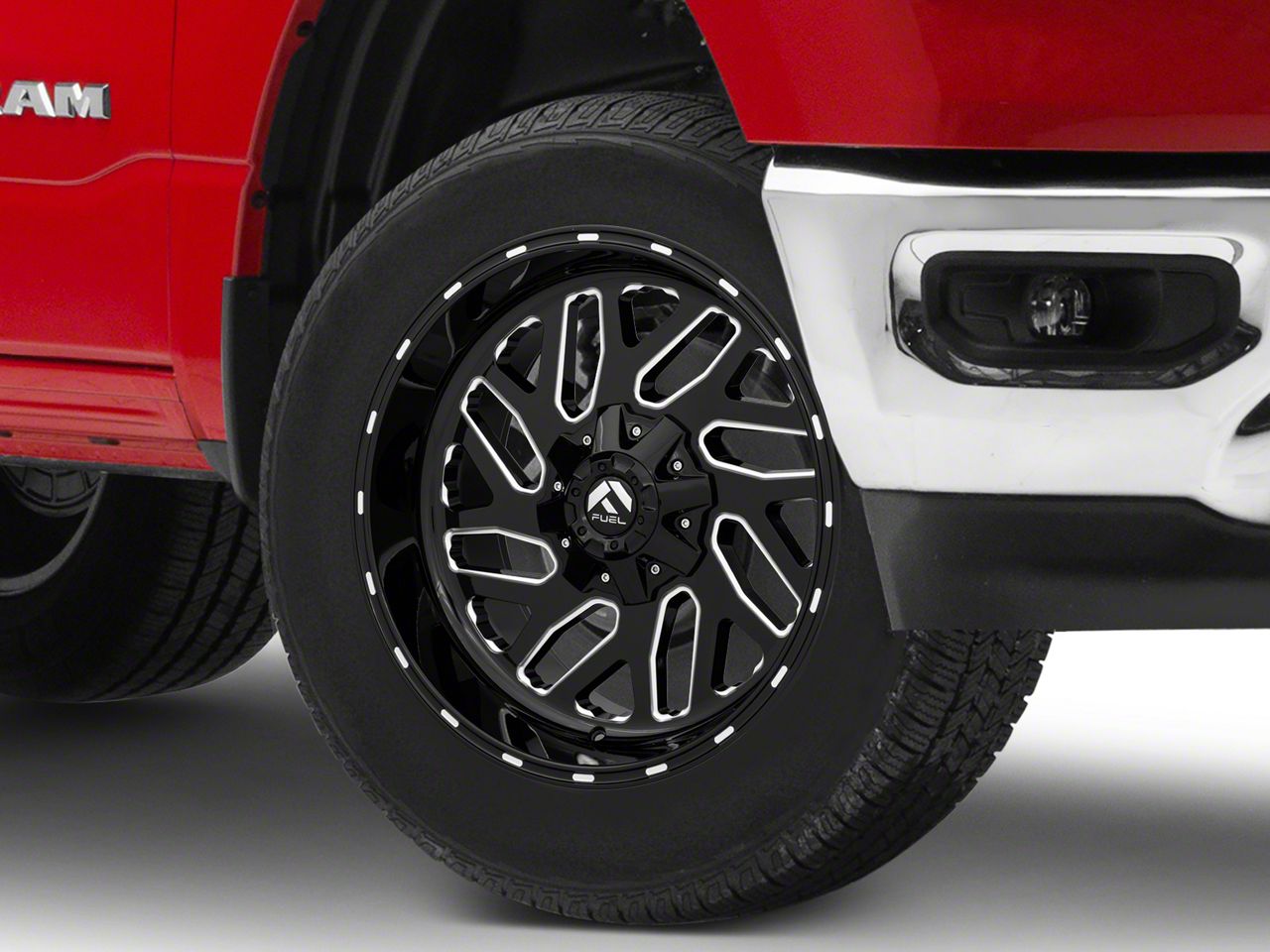 Fuel Wheels RAM 1500 Triton Gloss Black Milled 6-Lug Wheel; 20x10 ...