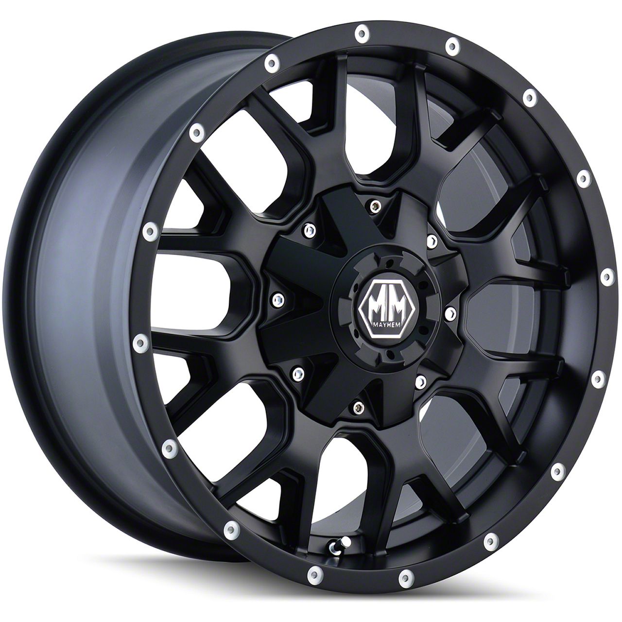 Mayhem Wheels F-250 Super Duty Warrior Matte Black 8-Lug Wheel; 18x9 ...