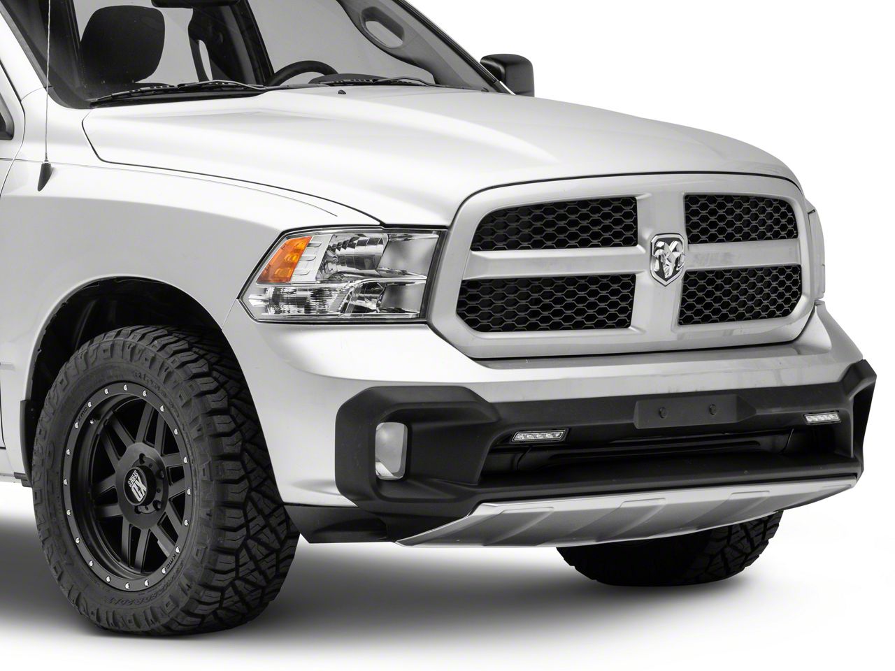 Air Design RAM 1500 Front Bumper Guard with DRL; Satin Black CH06A29 ...