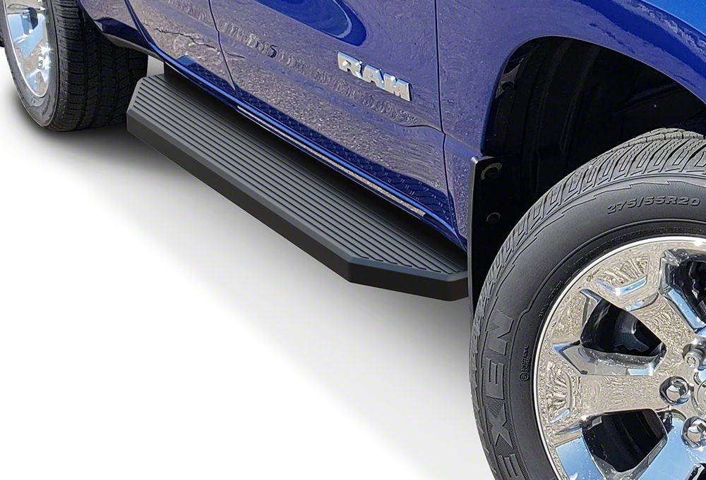RAM 1500 H-Style Running Boards; Black (19-22 RAM 1500 Quad Cab) - Free ...