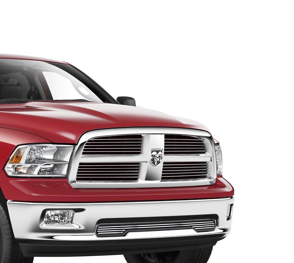RAM 1500 Stainless Steel Billet Lower Grille Insert; Chrome (09-12 RAM ...