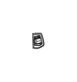 Mopar RAM 1500 Factory Replacement LED Tail Light; Black Housing; Red ...