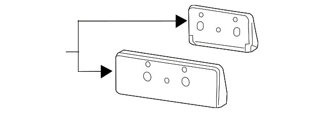 Mopar RAM 1500 License Plate Bracket; Front 68274215AE (19-22 RAM 1500 ...