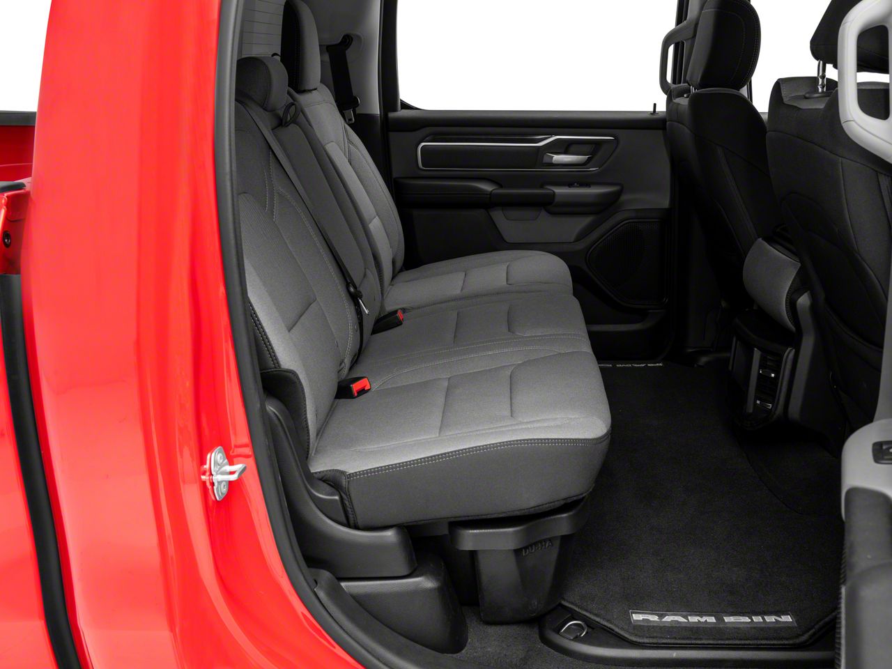 RAM 1500 Underseat Storage with Lockable Lid; Black (19-22 RAM 1500 ...