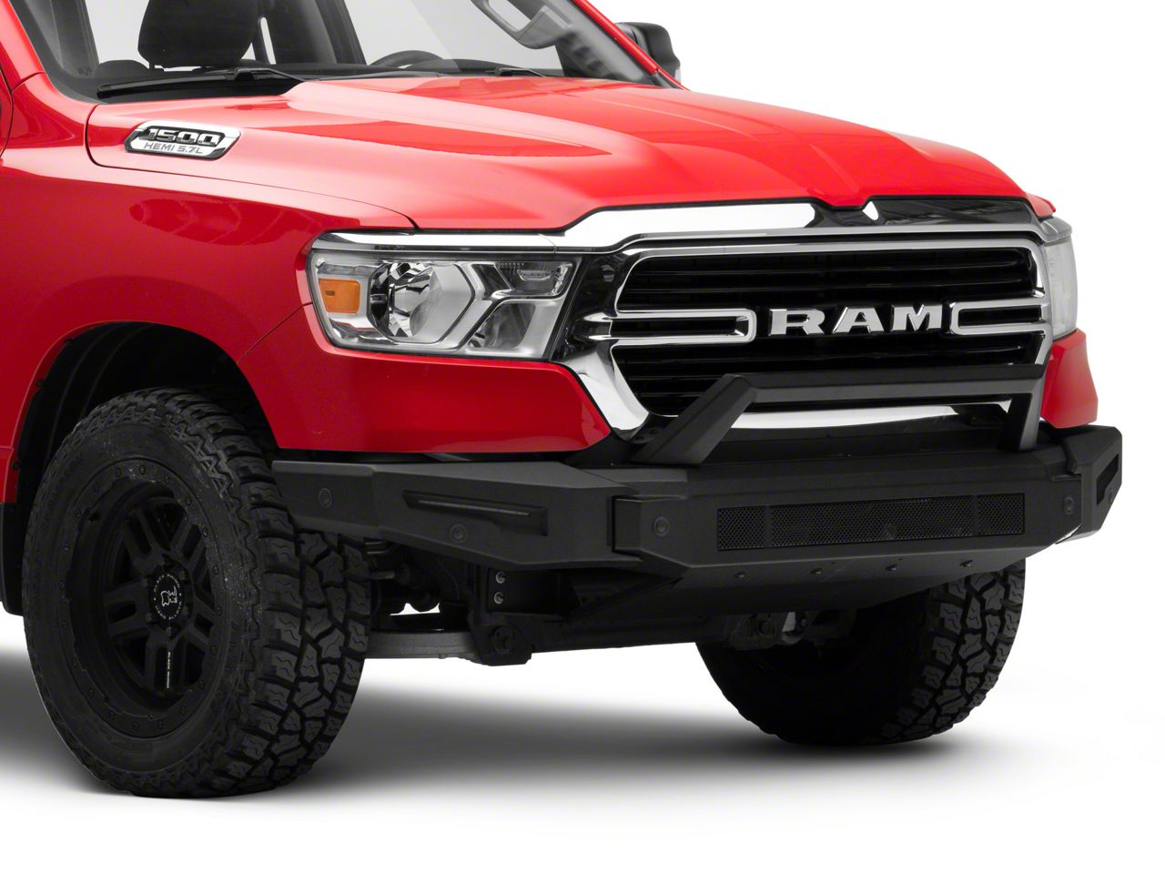 Barricade RAM 1500 Extreme HD Modular Front Bumper with LED DRL, Skid ...