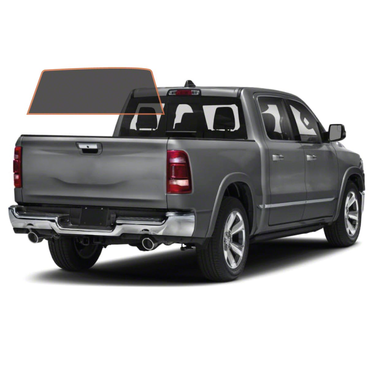 MotoShield Pro RAM 1500 Solid Rear Windshield Tint; 5% RAM1500-0918-CW ...