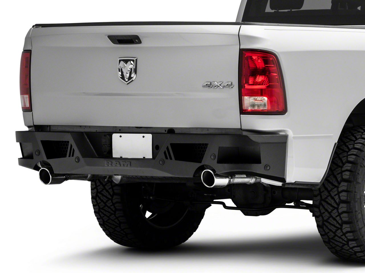 RAM Officially Licensed RAM 1500 Extreme HD Rear Bumper with RAM Logo ...