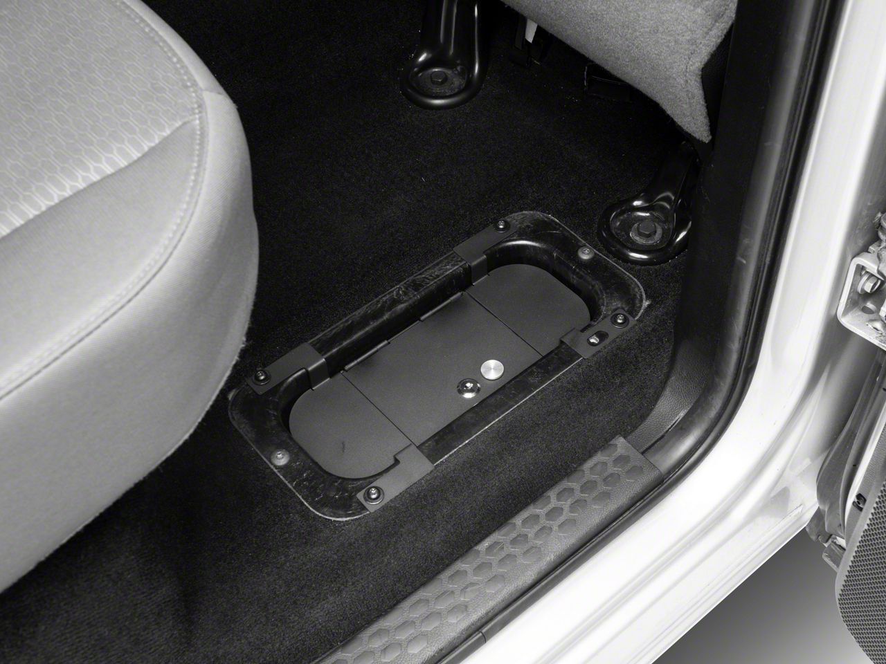 RedRock RAM 1500 Rear Seat Locking Floor Storage Box R132203 (09-18 RAM ...