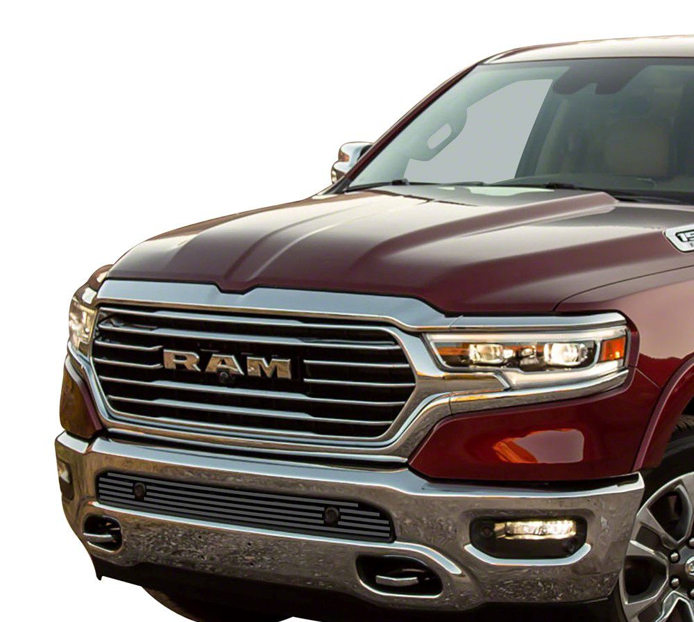 RAM 1500 Stainless Steel Billet Lower Grille Insert; Black (19-22 RAM ...