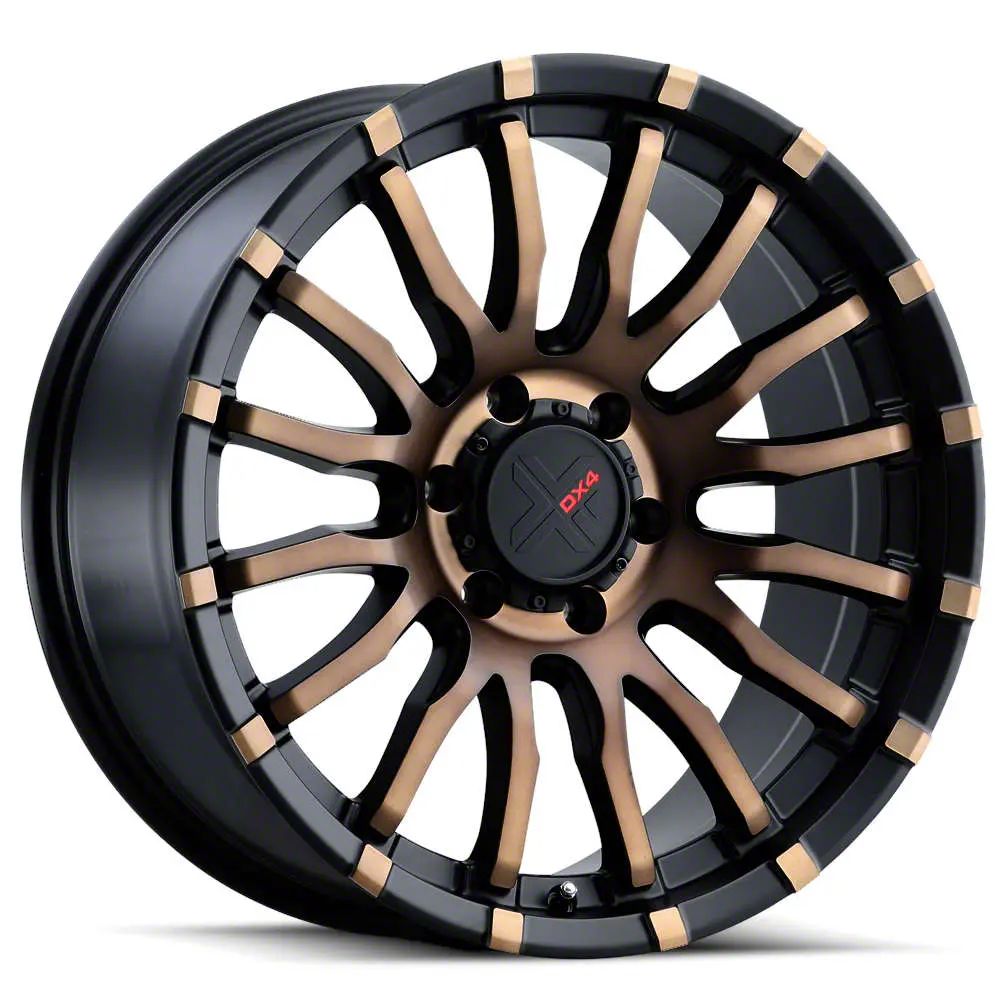DX4 Wheels RAM 1500 OCTANE Flat Black with Bronze Shadow 5-Lug Wheel ...