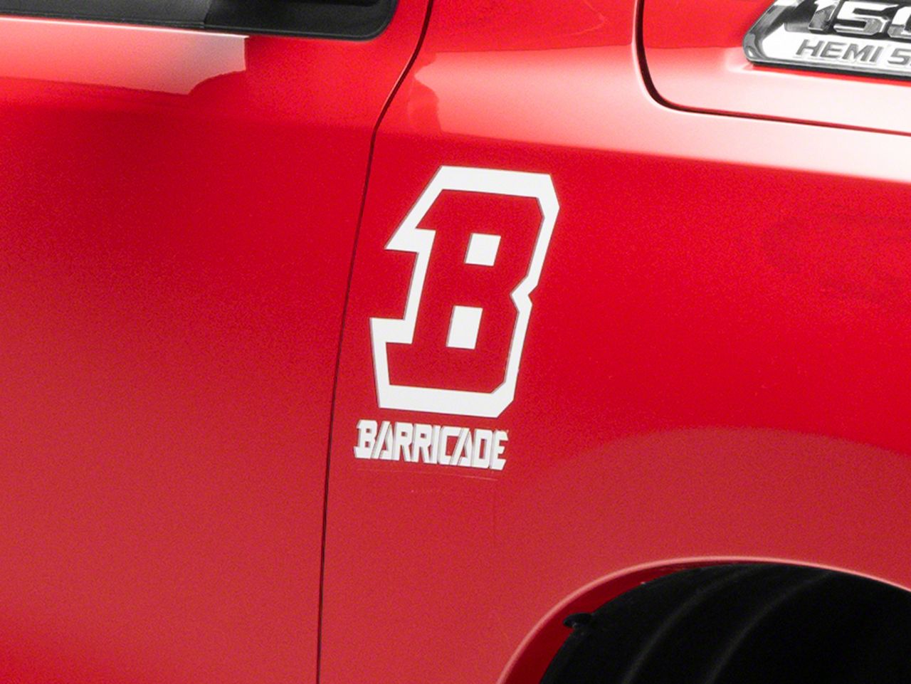 SEC10 RAM 1500 Barricade B-Block Decal; White J172649 (Universal; Some ...
