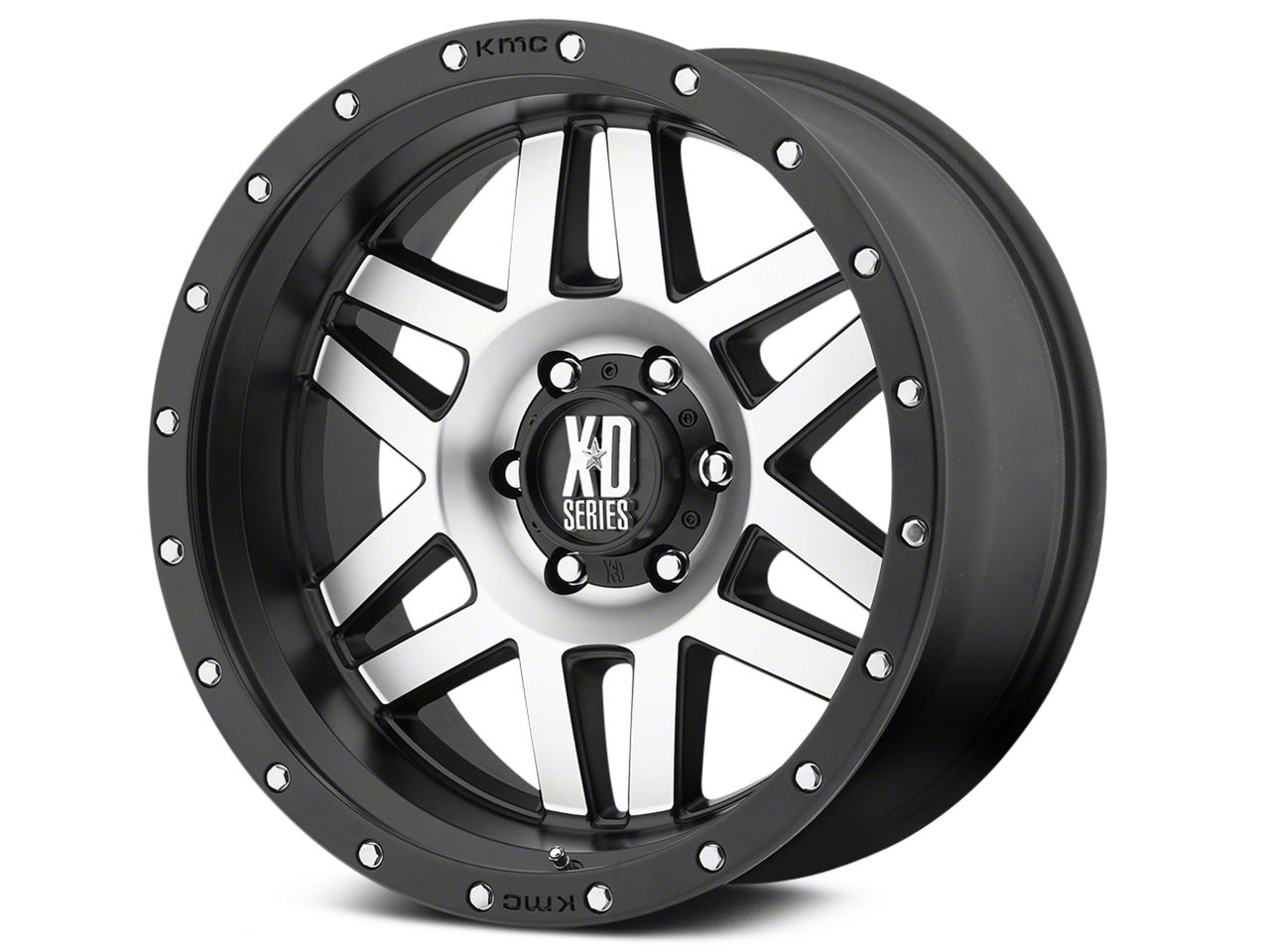 XD Titan XD Machete Black Machined 6-Lug Wheel; 20x9; 18mm Offset ...