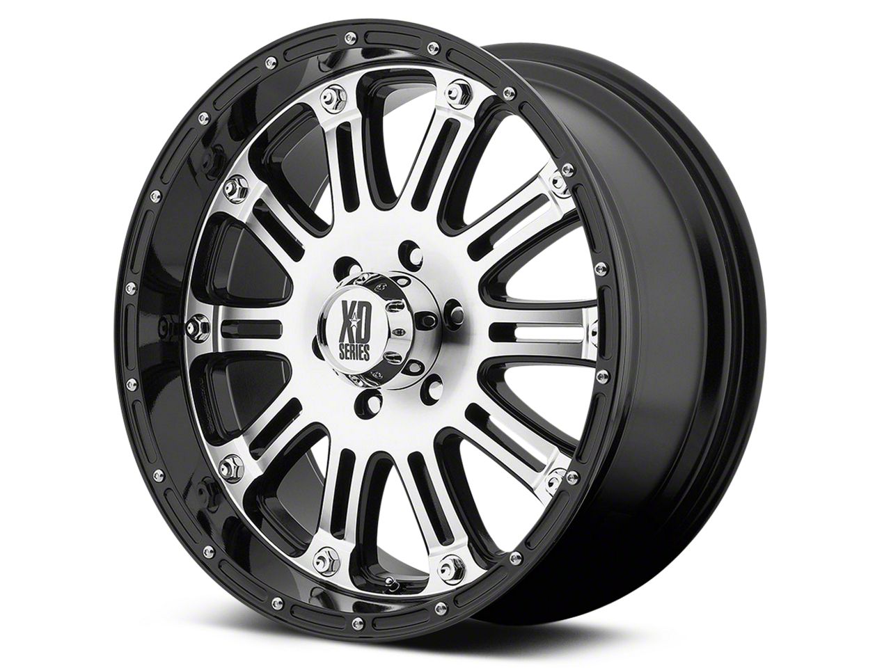 XD Titan XD Hoss Gloss Black Machined 6-Lug Wheel; 20x9; 18mm Offset ...