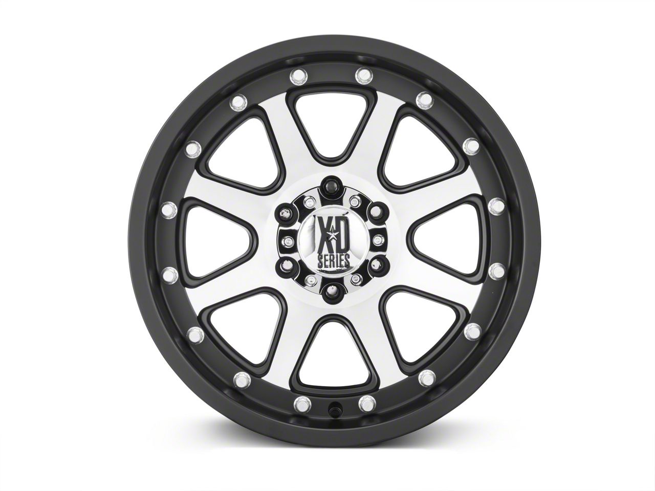 XD Titan Addict Matte Black Machined 6-Lug Wheel; 18x9; 18mm Offset ...