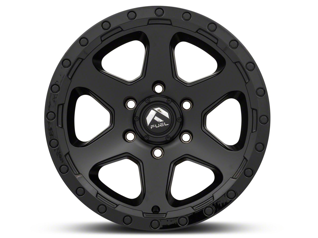 Fuel Wheels Titan Ripper Matte Black 6-Lug Wheel; 20x9; 1mm Offset ...