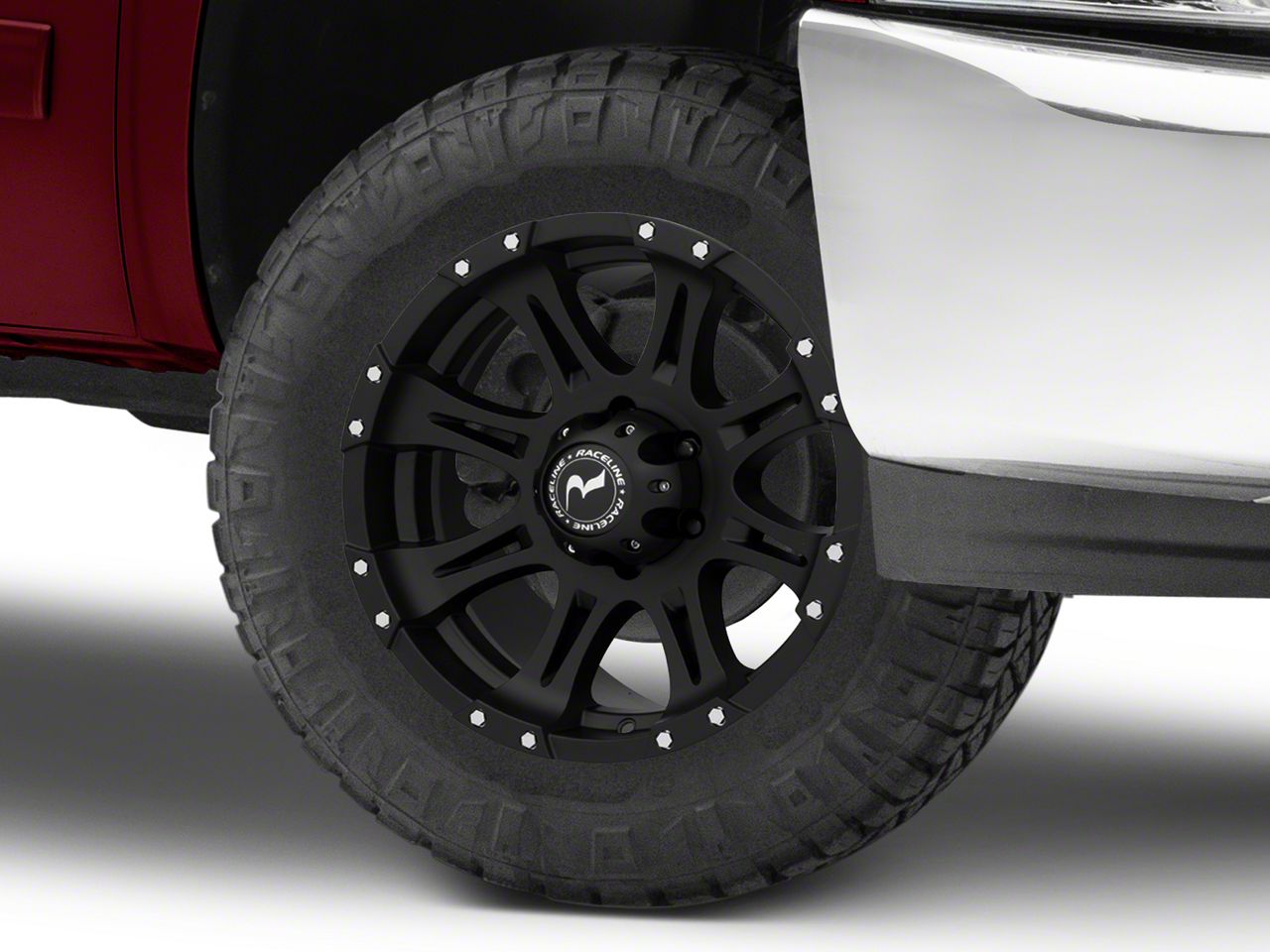 Raceline Silverado 1500 Raptor Black 6-Lug Wheel; 18x9; -6mm Offset 981 ...