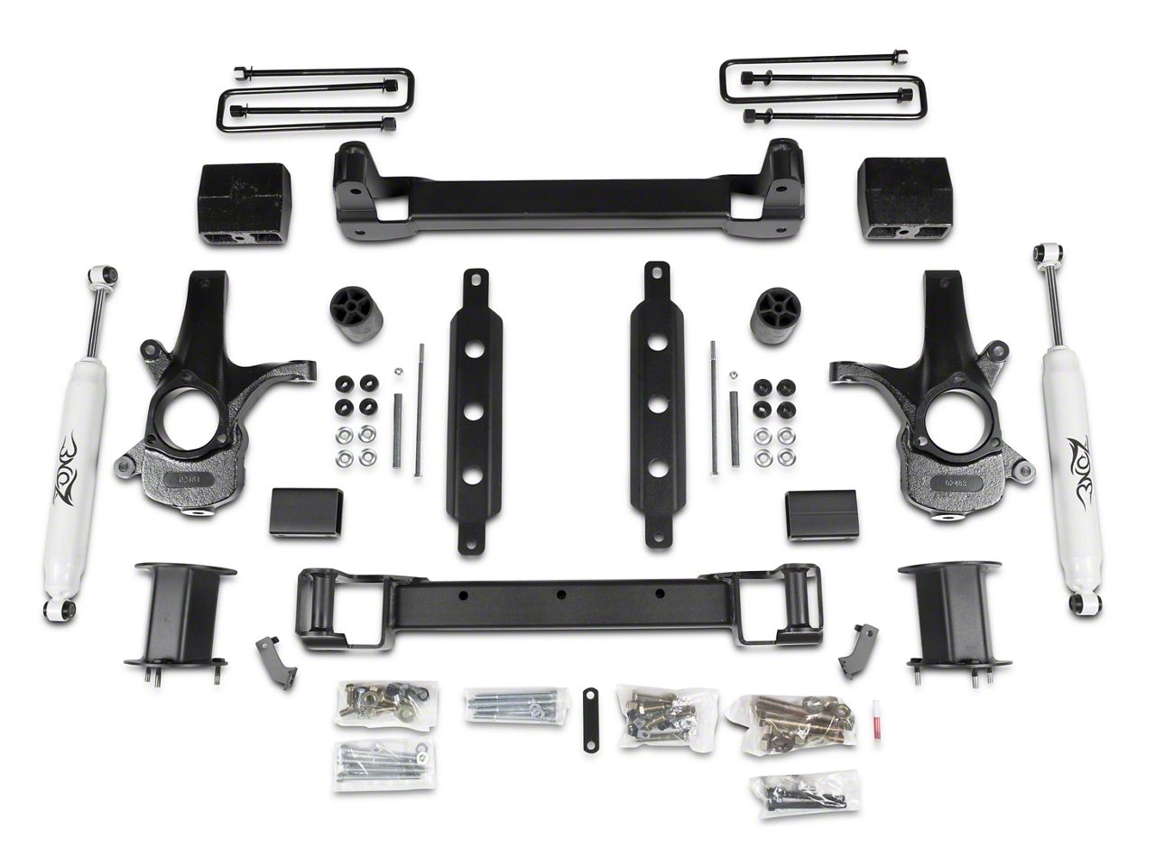Zone Offroad Silverado 6.5 in. Suspension Lift Kit w/ Shocks S102493 ...