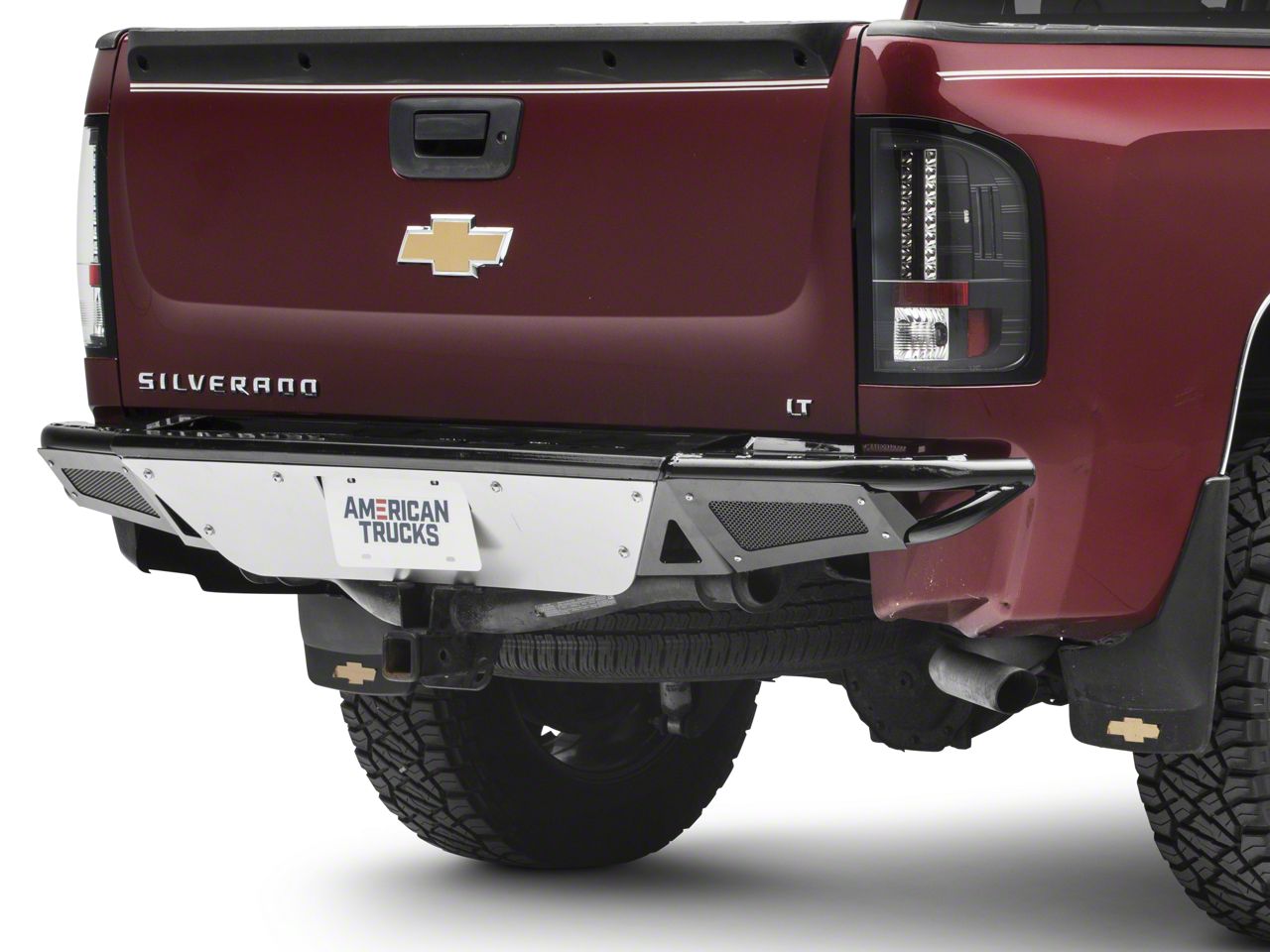 N-Fab Silverado 1500 R.B.S. Pre-Runner Rear Bumper with Skid Plate ...