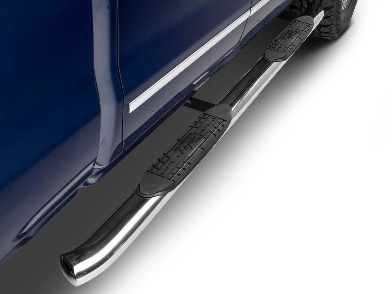 Raptor Series Silverado 4 in. OE Style Curved Oval Rocker Mount Side ...
