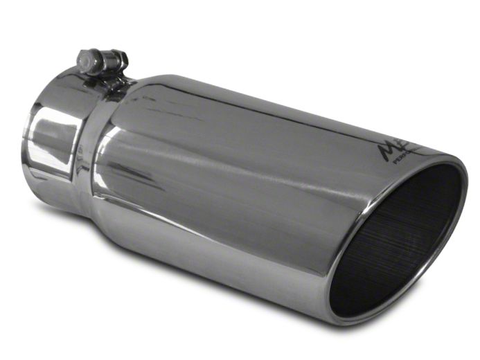 MBRP Silverado 5 in. Polished Angled Rolled Edge Exhaust Tip - 4 in ...