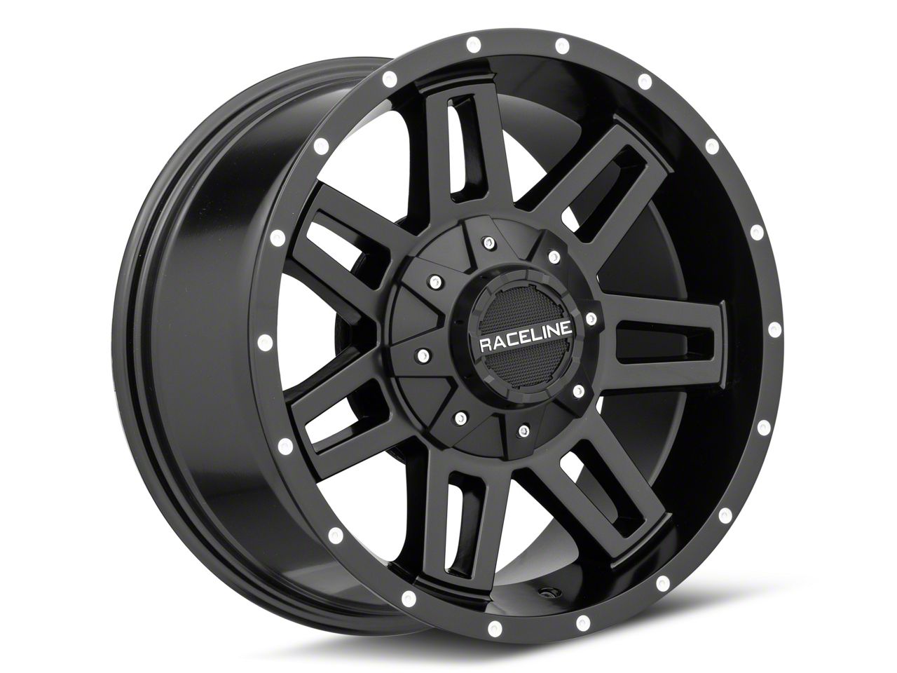 Raceline Yukon Injector Black 6-Lug Wheel; 17x8.5; 18mm Offset 931B ...