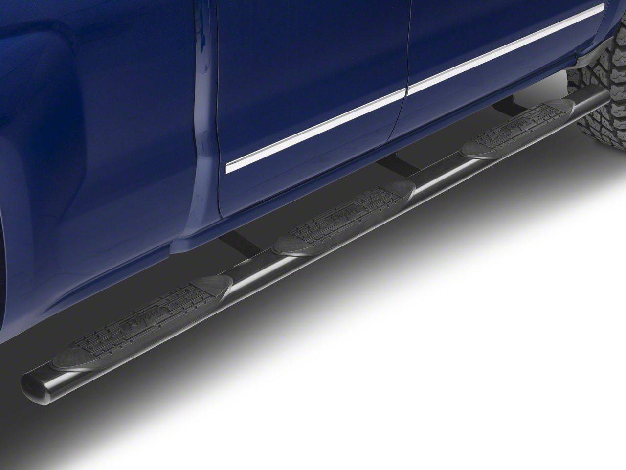 Raptor Series Silverado 4 in. Oval Wheel to Wheel Rocker Mount Side ...